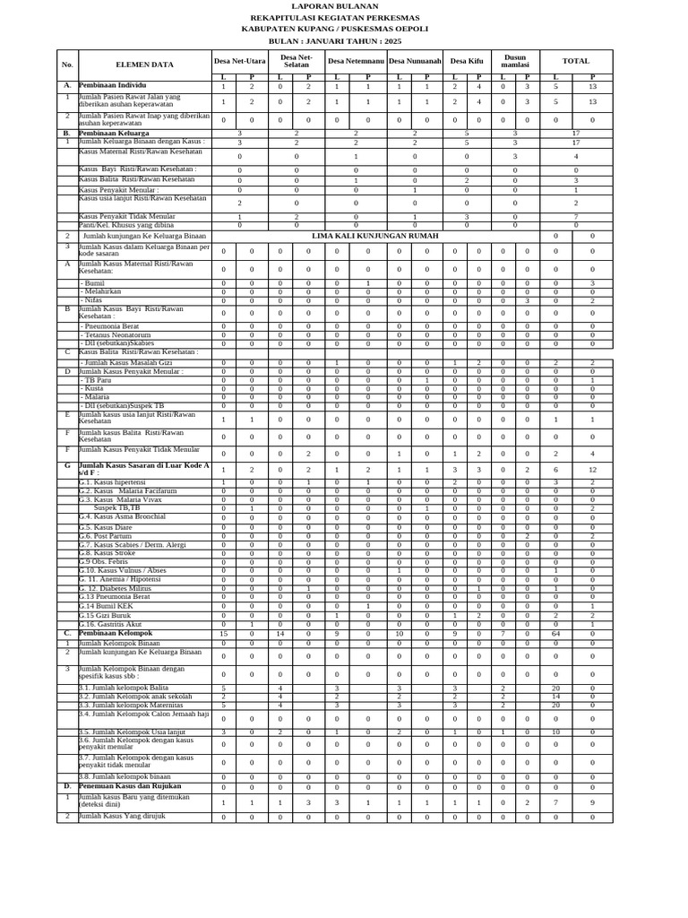 Laporan Perkesmas-6 | PDF