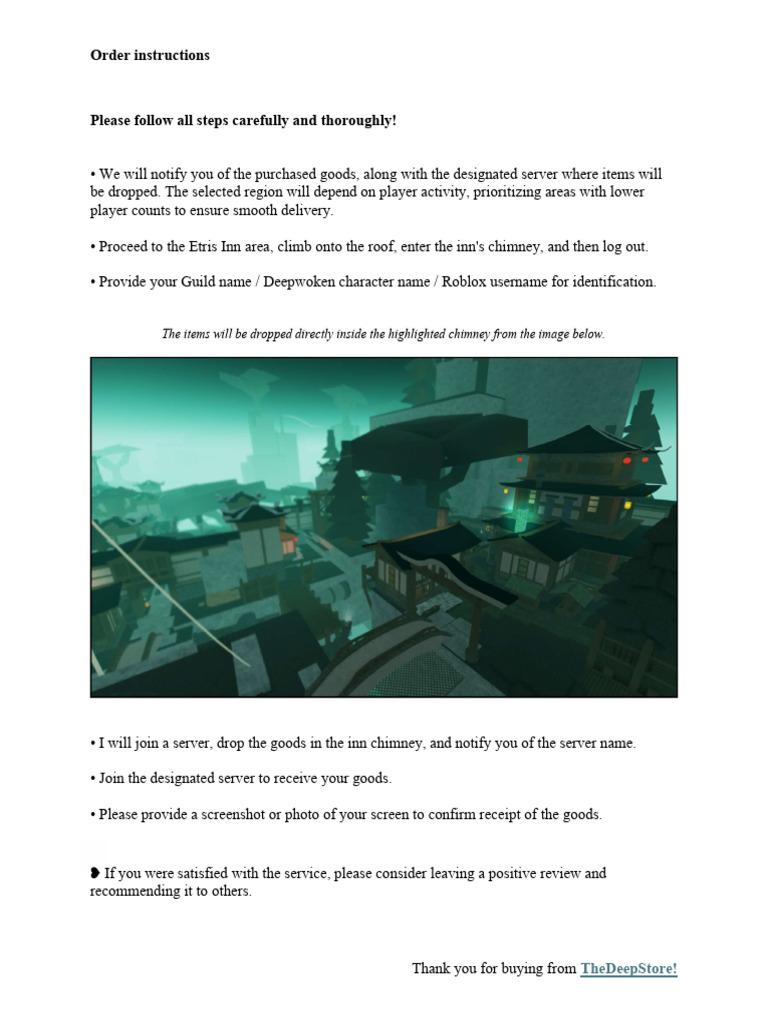 Order Instructions | PDF