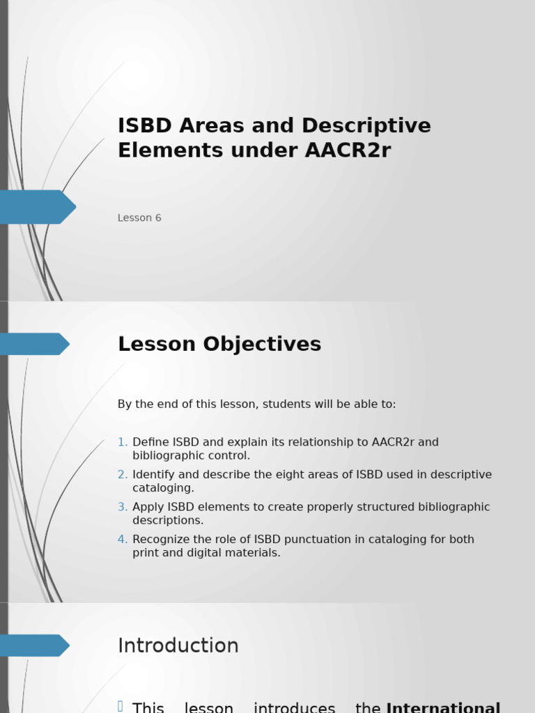 Understanding ISBD's Eight Areas | PDF | Bibliography | Library ...