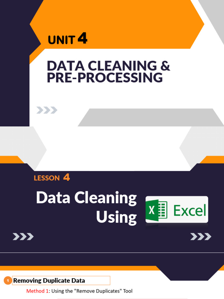 Lesson5 - Data Cleaning Using Excel | PDF | Microsoft Excel | Computer Programming