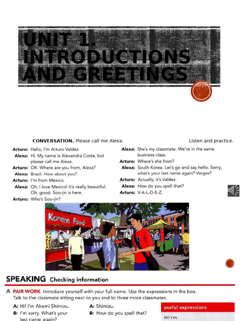 Introductions and Greetings Practice | PDF