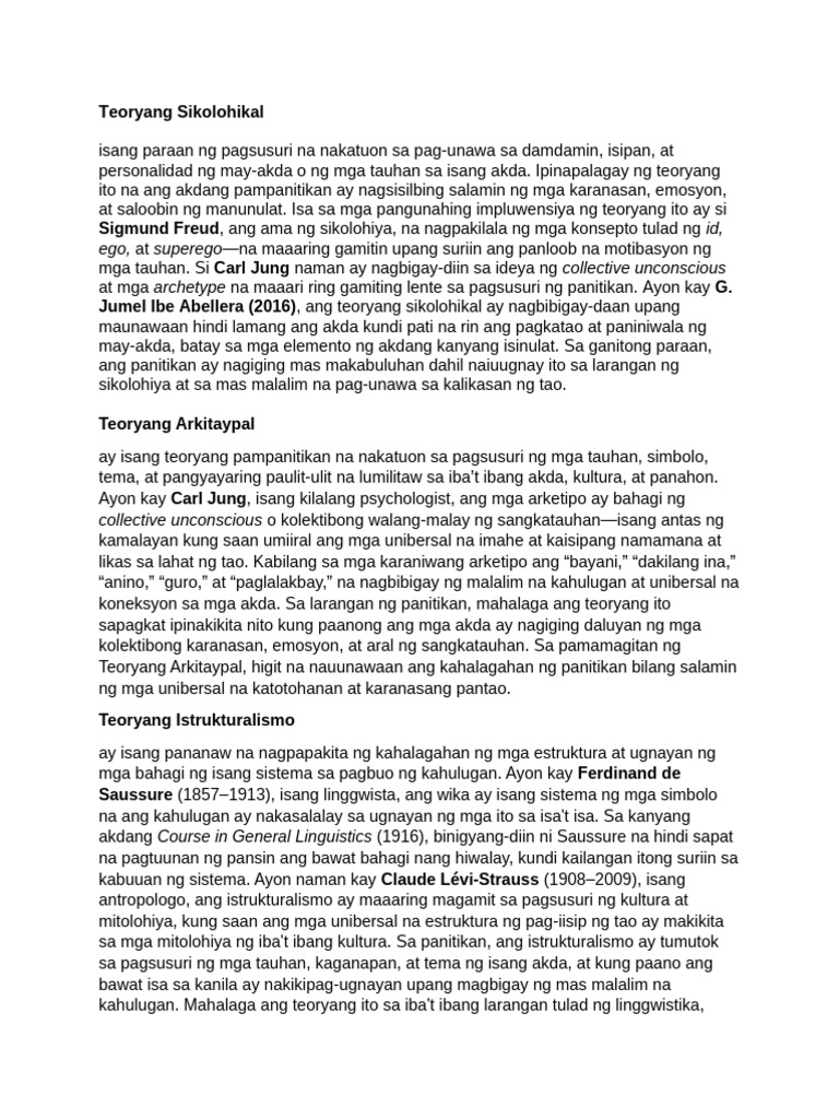 Teorya 025541 | PDF