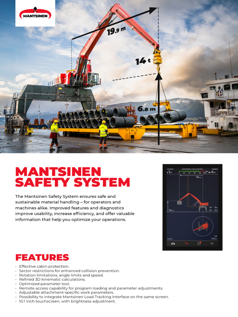 Mantsinen-Safety System One Pager | PDF | Elevator | Mechanical Engineering