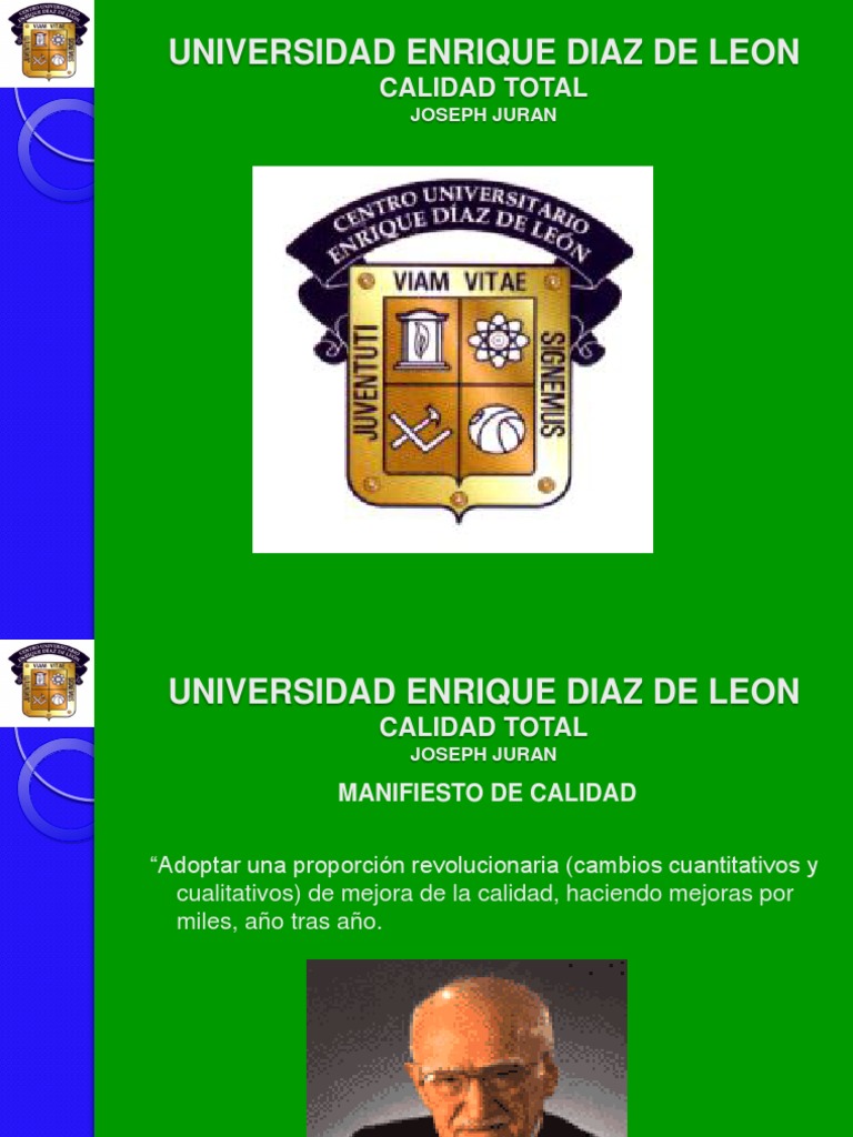 Trilogía de la Calidad según Juran | PDF | Calidad (comercial ...