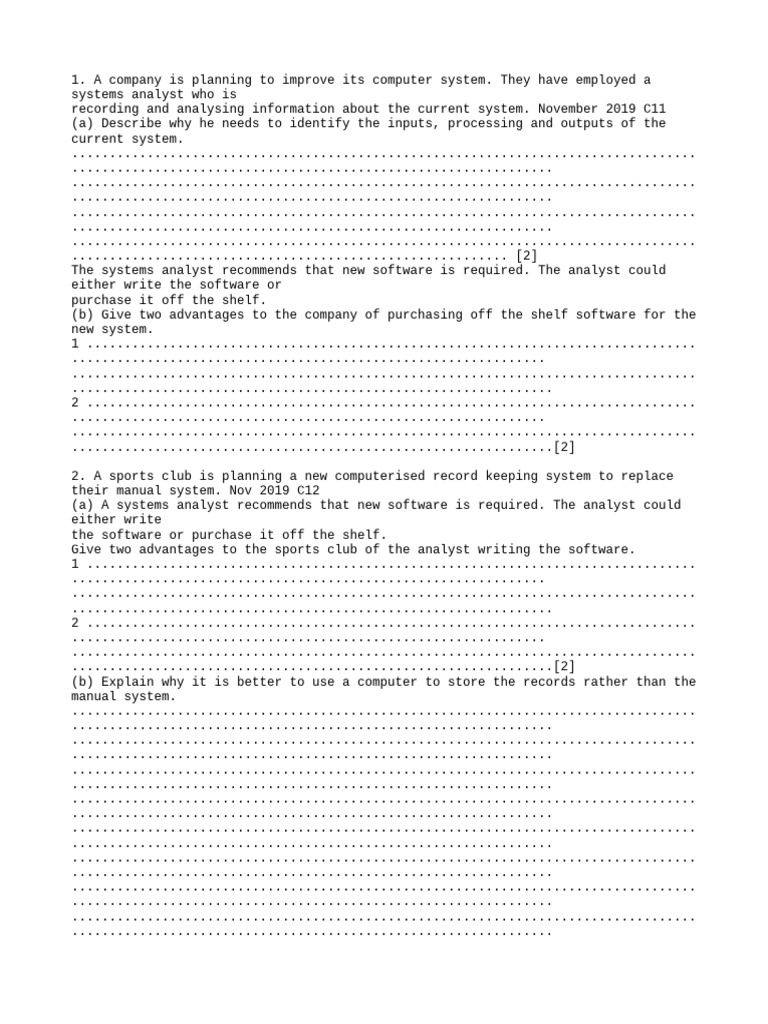 IGCSE ICT Chapter 7 Question Bank | PDF | Traffic Light | Computing
