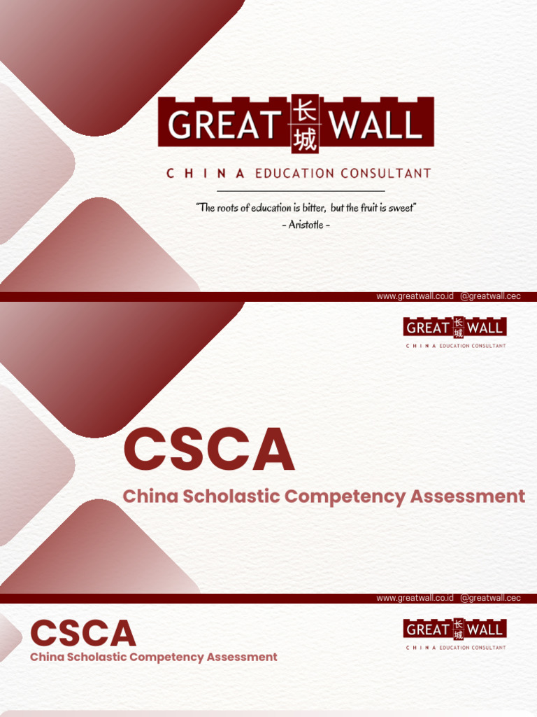Info CSCA (Great Wall CEC) | PDF | Mathematics | Physics