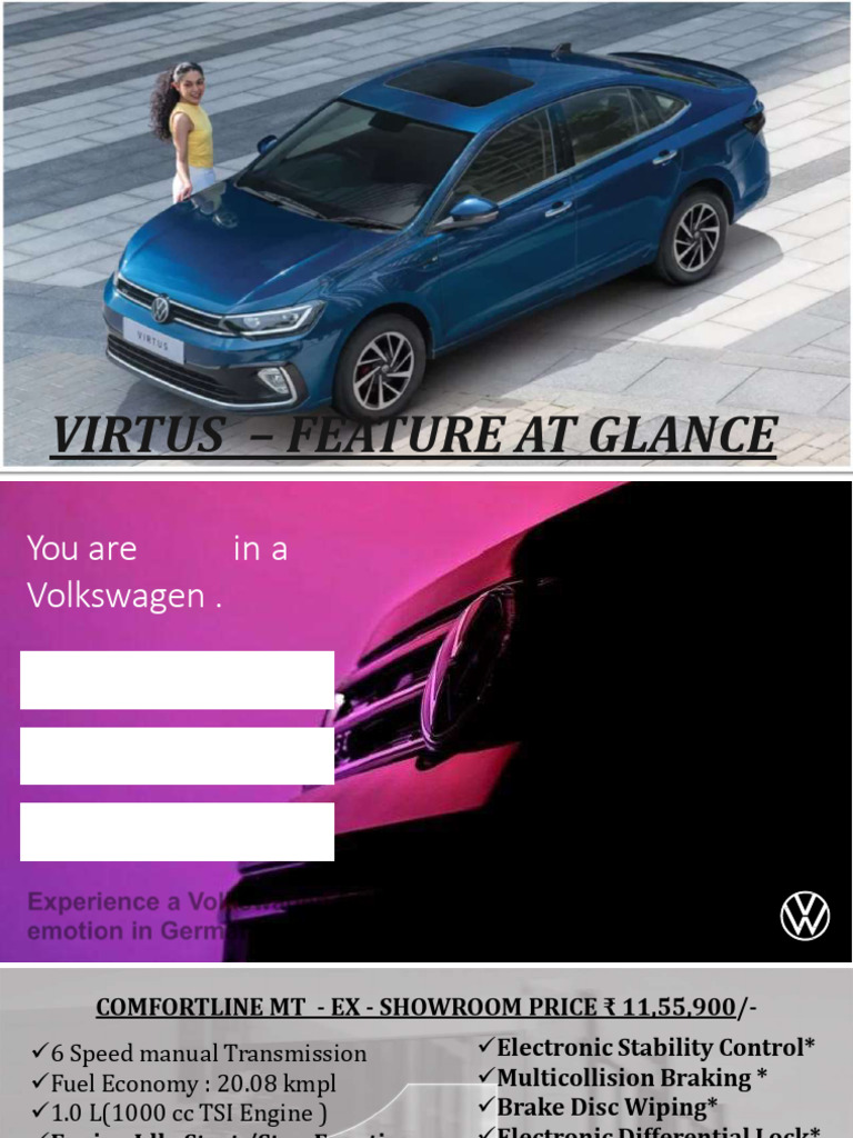 Virtus Ready Reckoner | PDF | Anti Lock Braking System | Headlamp