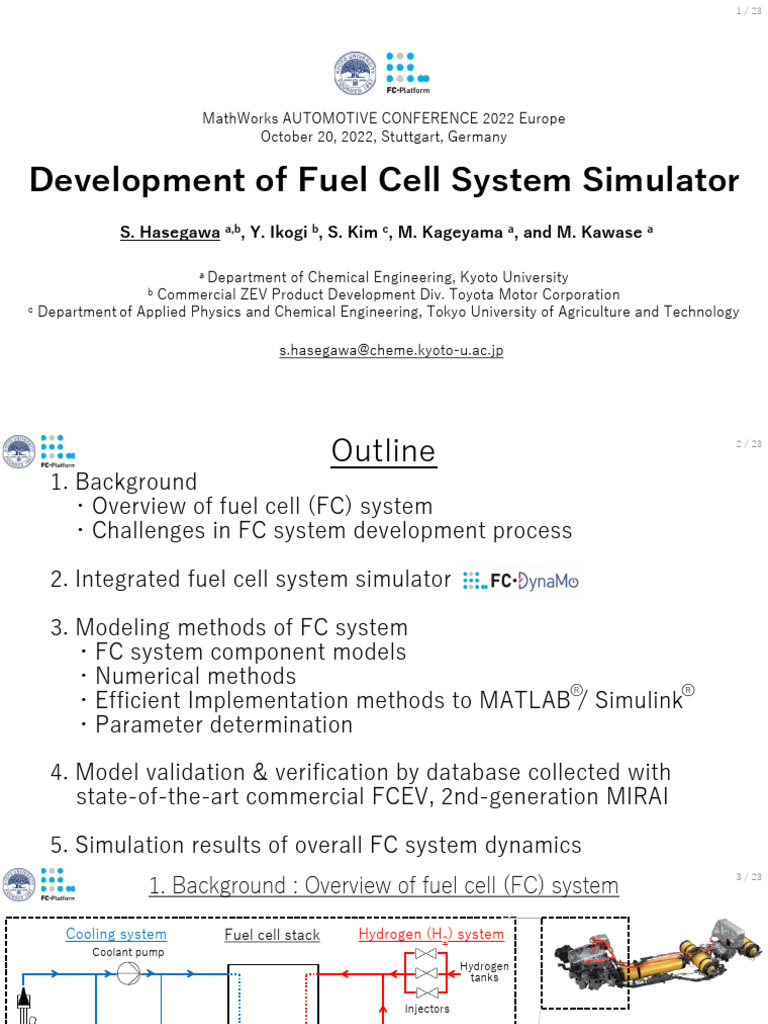 Development of A Fuel Cell System Simulator | PDF | Fuel Cell | System