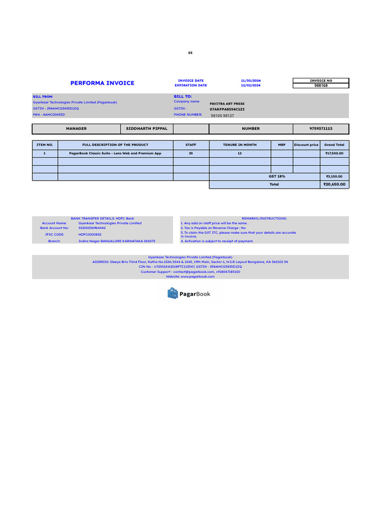 New Proforma Invoice - Pro Forma Invoice | PDF | Invoice | Payments