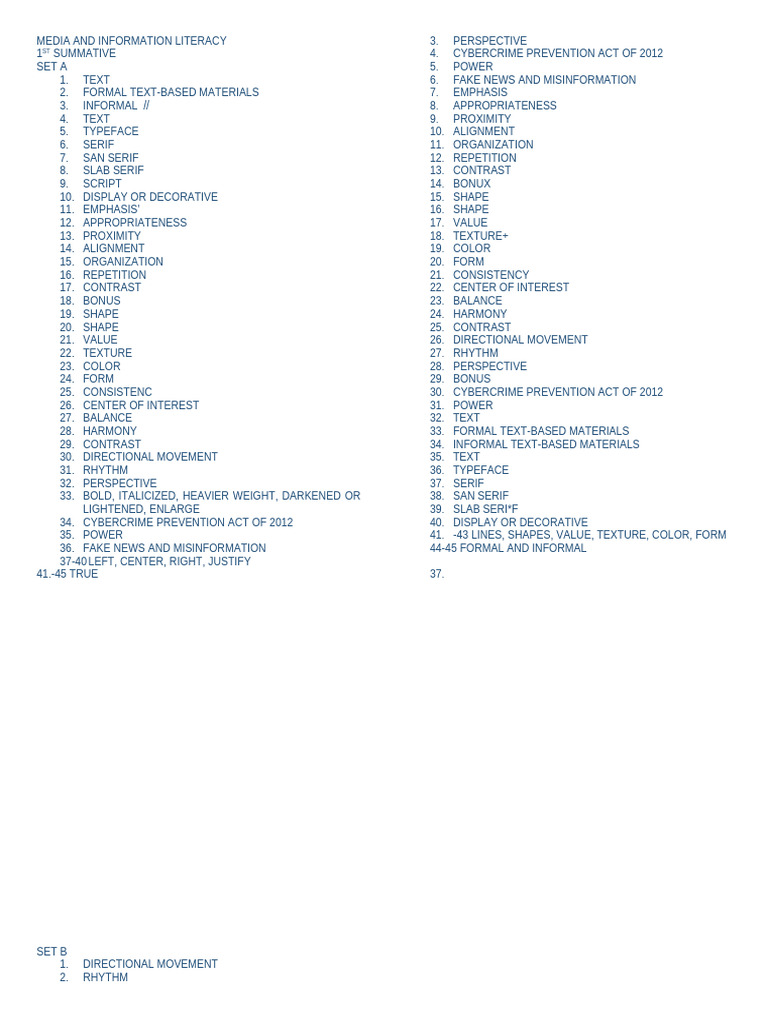 1st Summative For Text and Visual | PDF | Composition (Visual Arts) | Typefaces