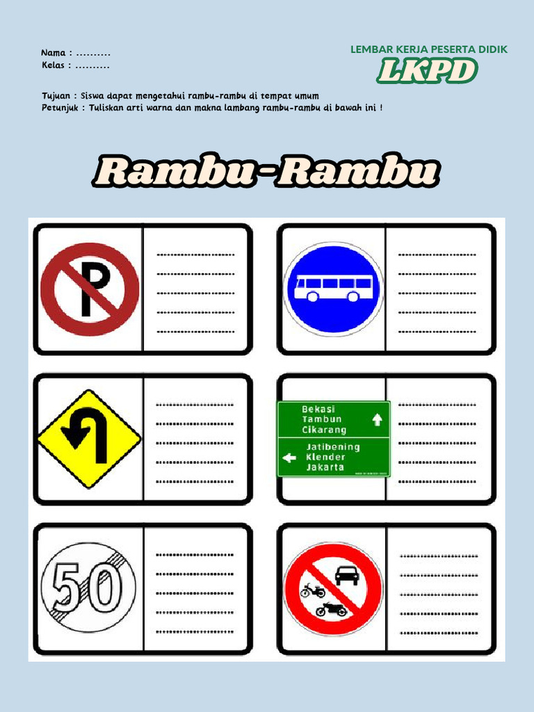 Rambu-Rambu di Tempat Umum untuk Siswa | PDF