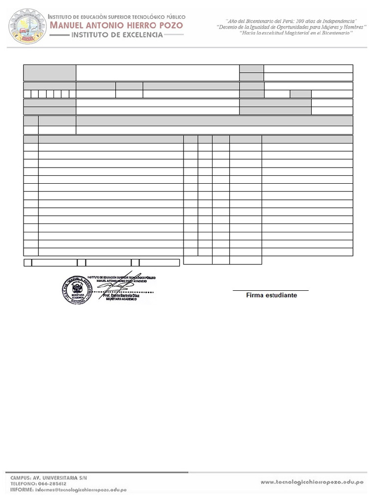 Boleta de Notas Administración 2021-I | PDF