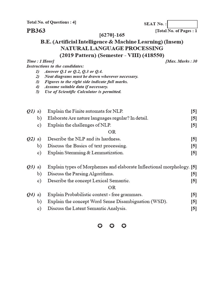 Natural Language Processing | PDF | Morphology (Linguistics) | Linguistics