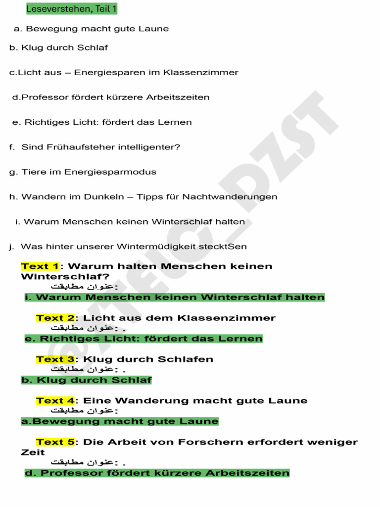 August Lesen To Horen Full Sett | PDF