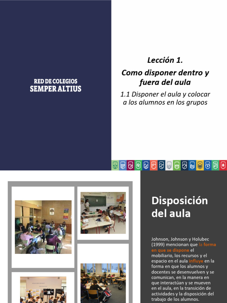 Como Disponer Dentro y Fuera Del Aula | PDF | Salón de clases | Aprendizaje