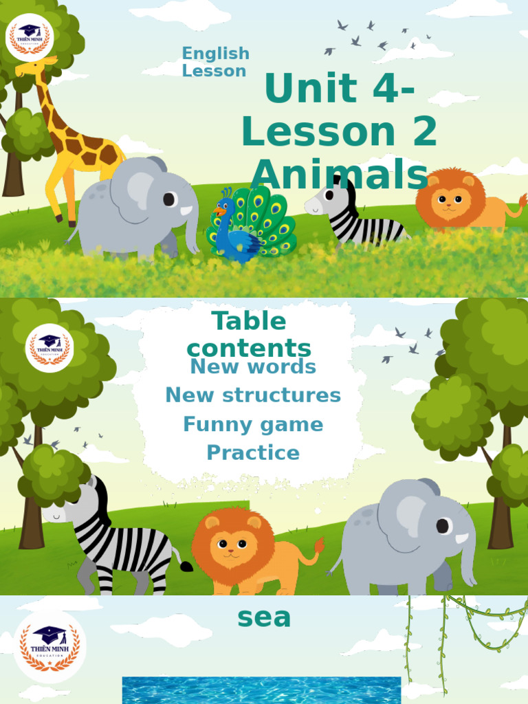 Unit 4 - Lesson 2 Animals | PDF