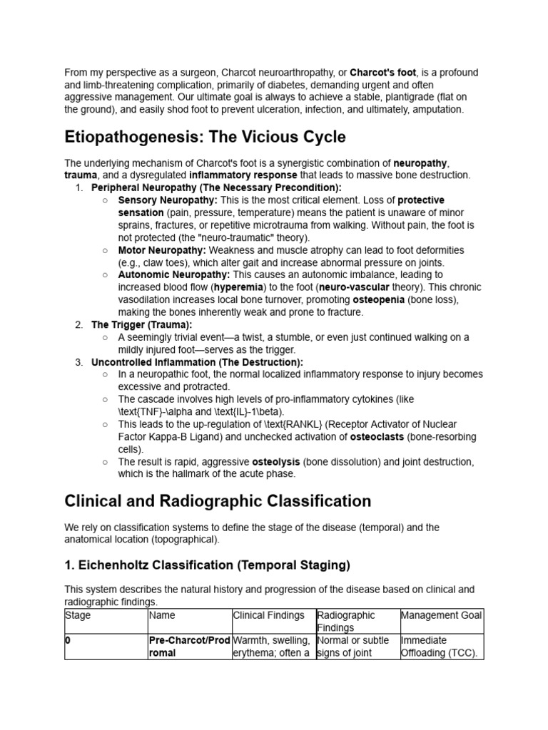 Eichenholtz Classification in Charcot Foot | PDF | Peripheral ...