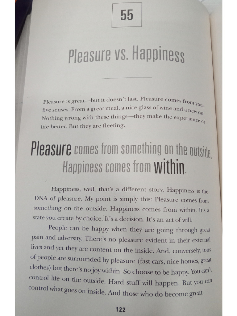 Pleasure vs. Happiness - PDF | PDF
