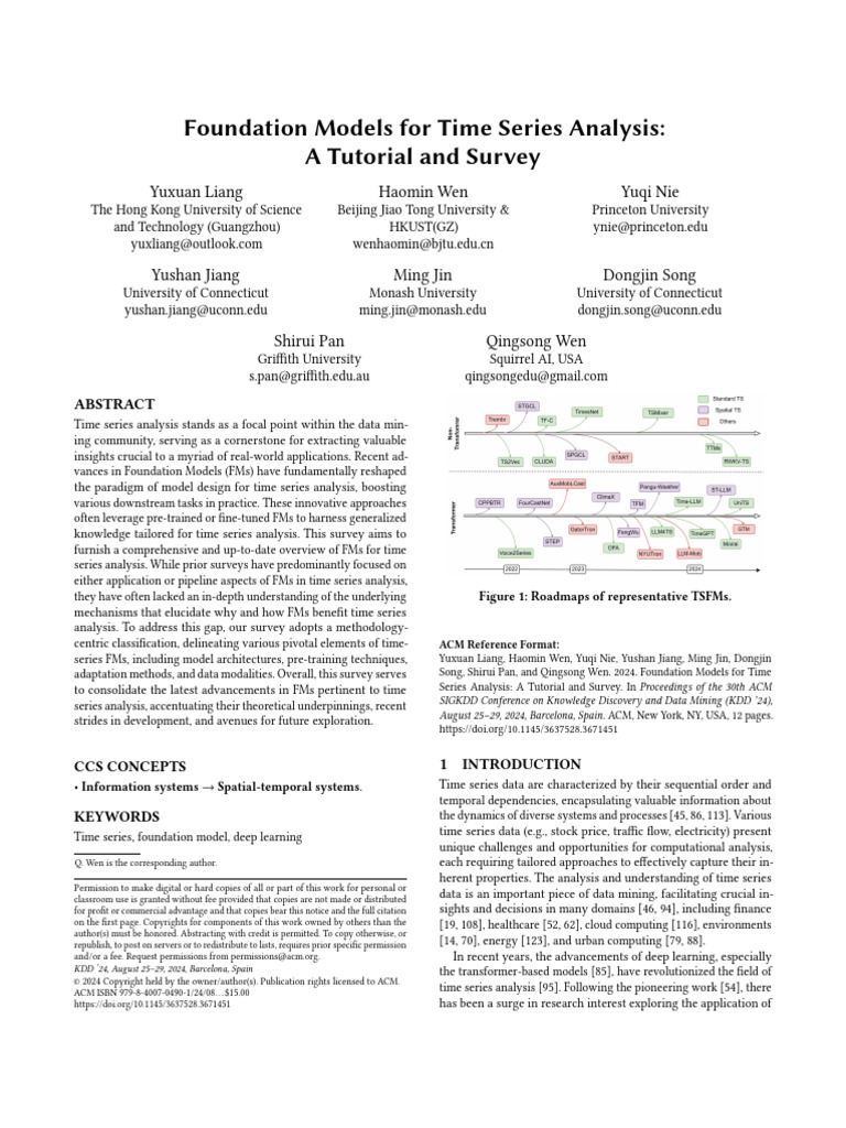 Foundation Models For Time Series Analysis | PDF | Time Series | Data ...