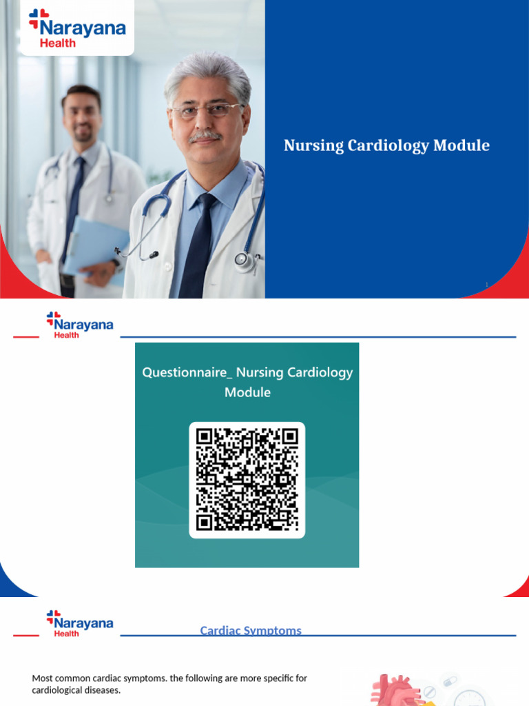 Nursing Cardiology Module Overview | PDF | Atrium (Heart) | Heart