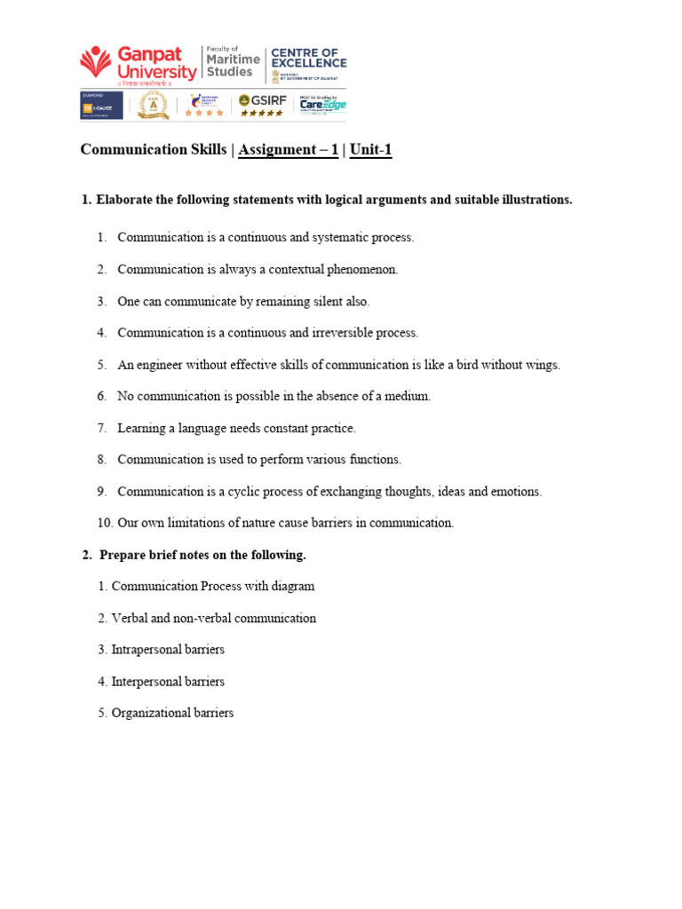 Assignment 1 Unit 1 | PDF