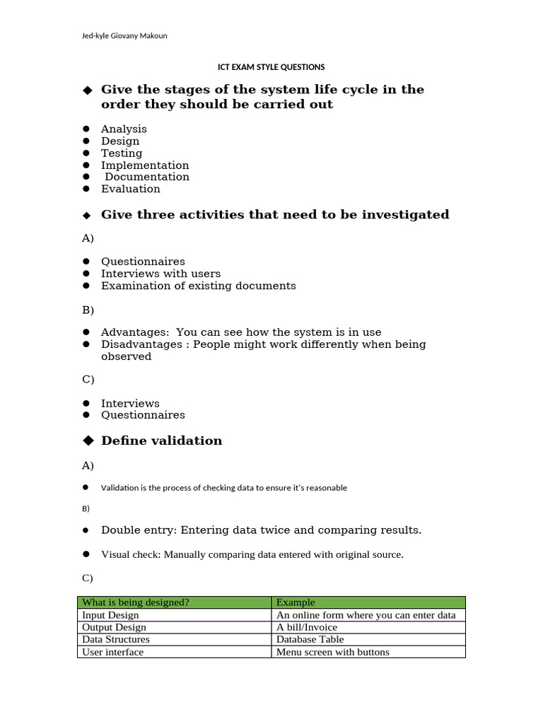 Ict Exam Style Questions | PDF