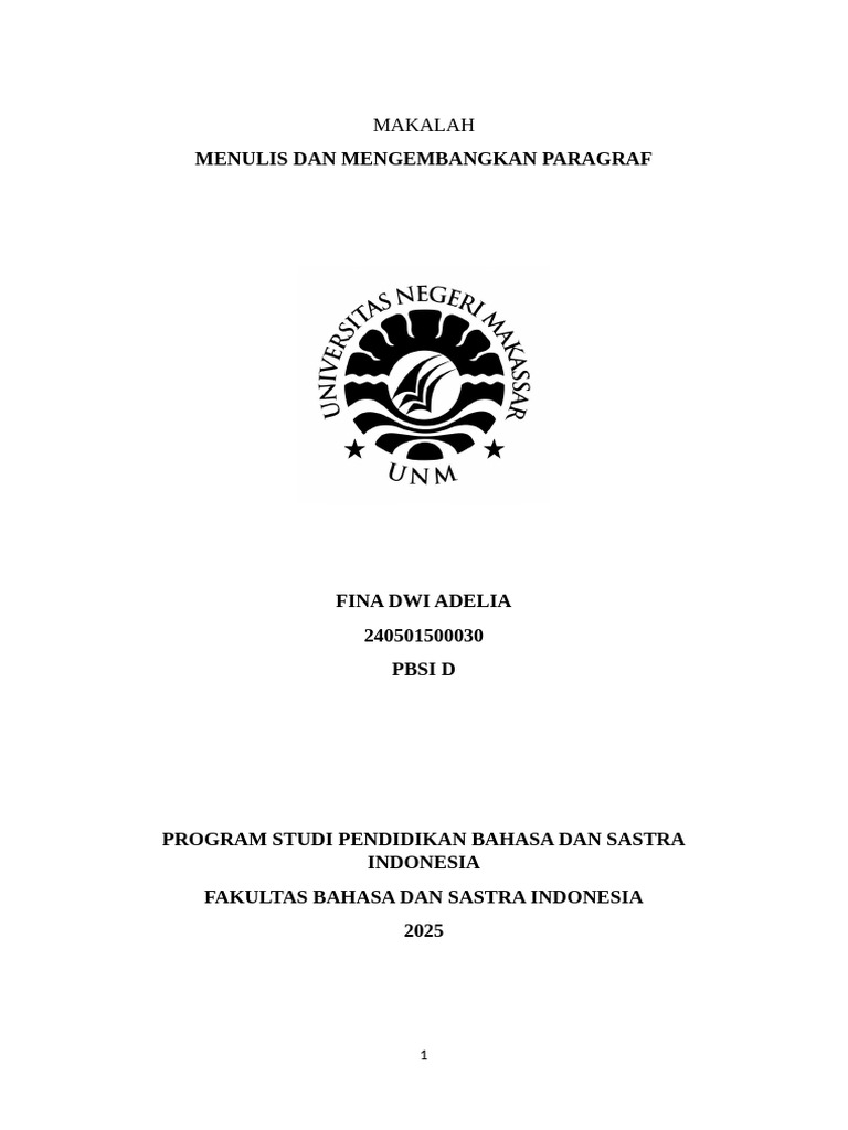 Panduan Menulis Paragraf Efektif | PDF