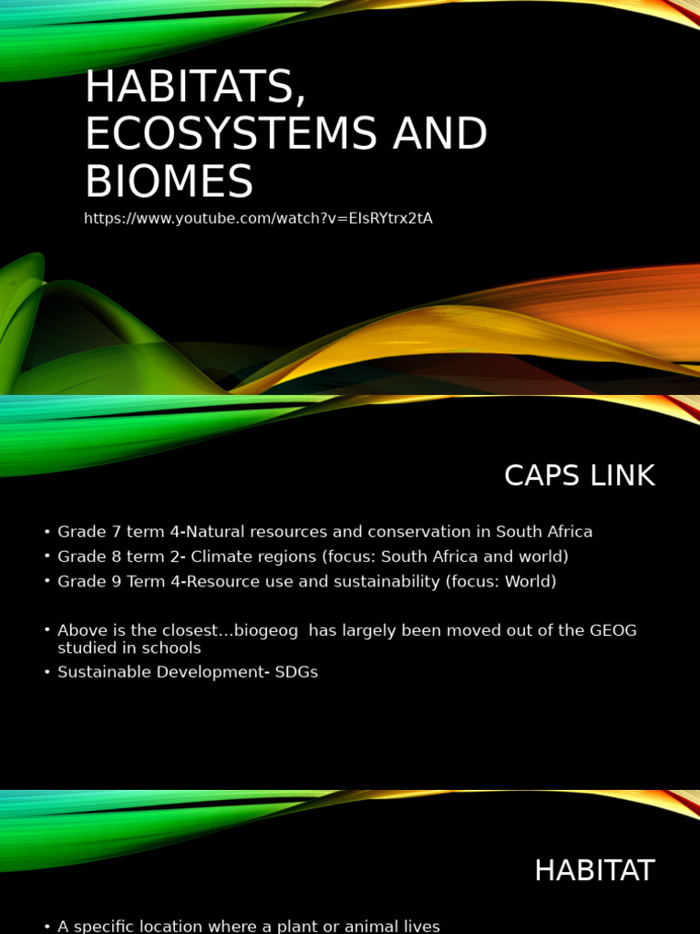 Habitat vs. Ecosystem: Key Concepts | PDF | Ecosystem | Landscape