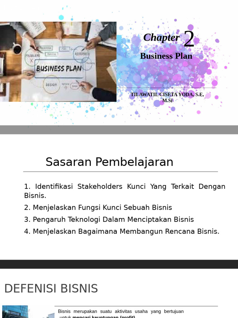 02 Perencanaan Bisnis | PDF