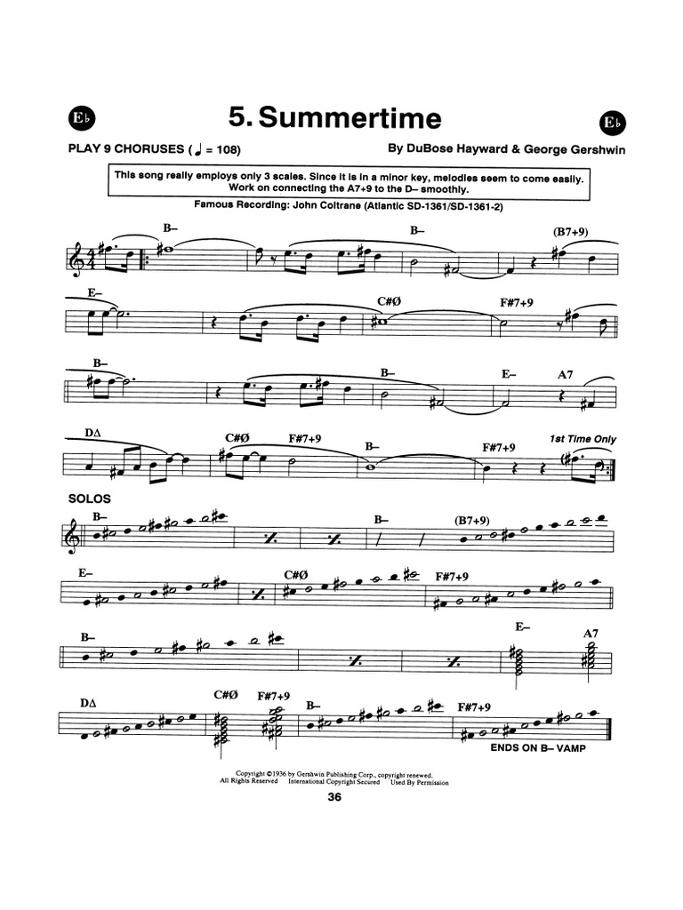 Summertime Eb | PDF