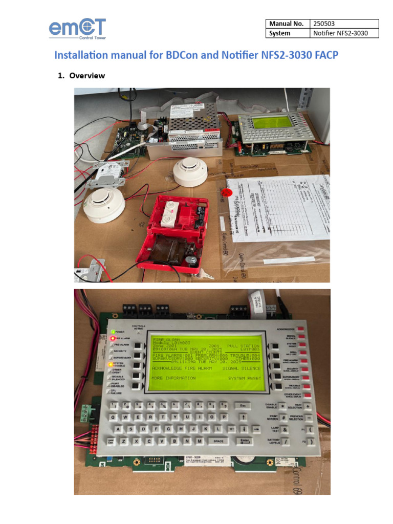NFS2-3030 Installation Manual Guide | PDF