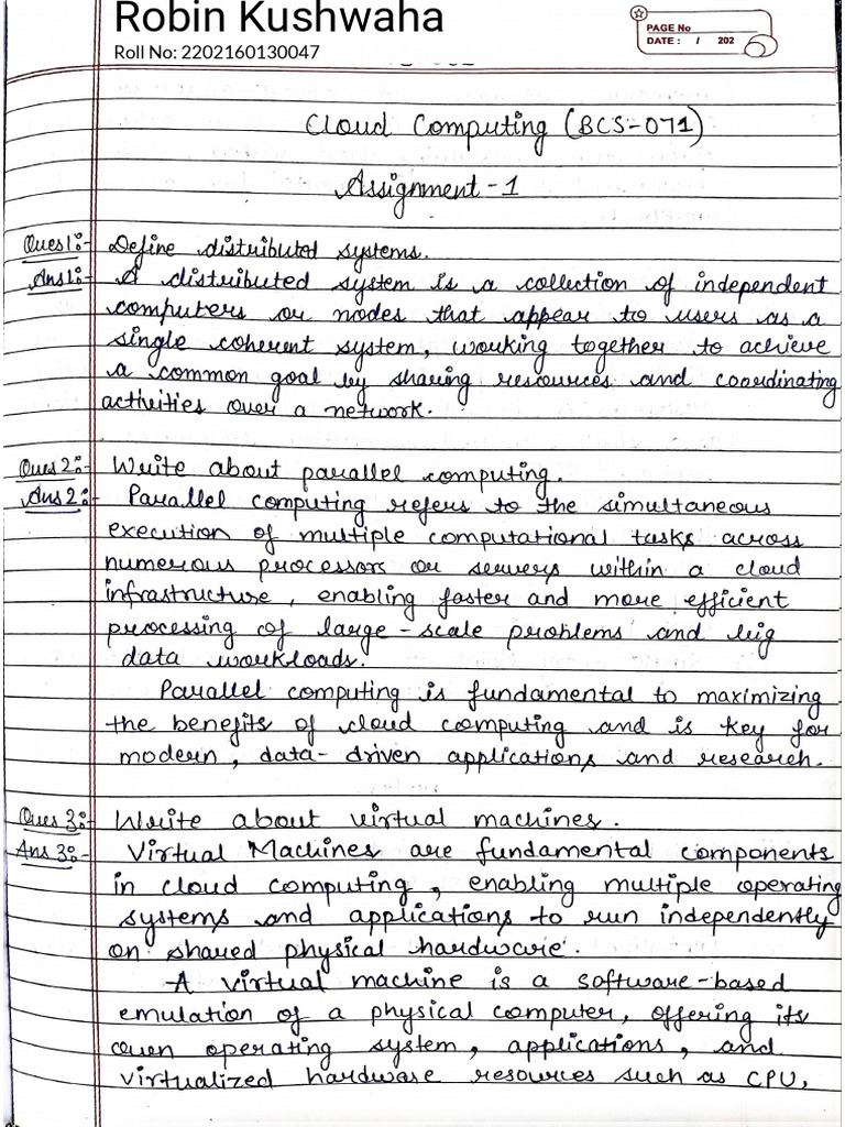 CC Assignment 1 | PDF