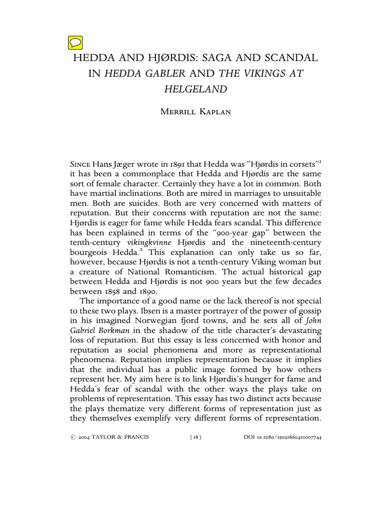 Hedda and Hjordis Saga and Scandal in He | PDF | Saga | Norse Mythology