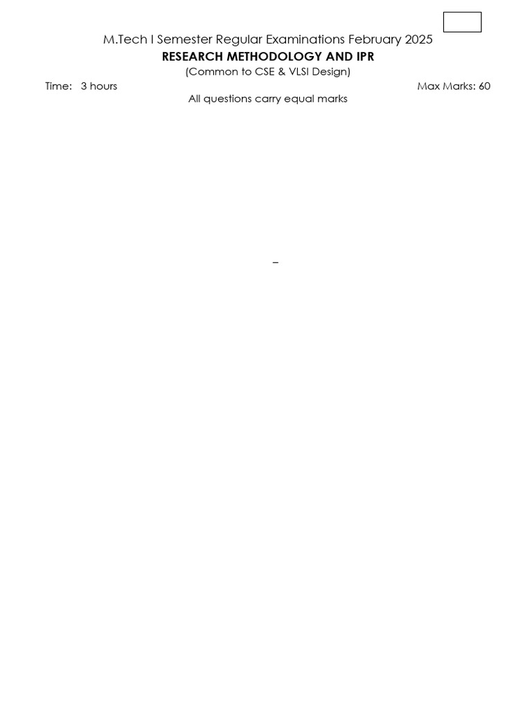 Research Methodology and IPR | PDF