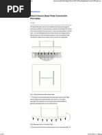 Column Base Plate Design Guide | PDF | Column | Bending