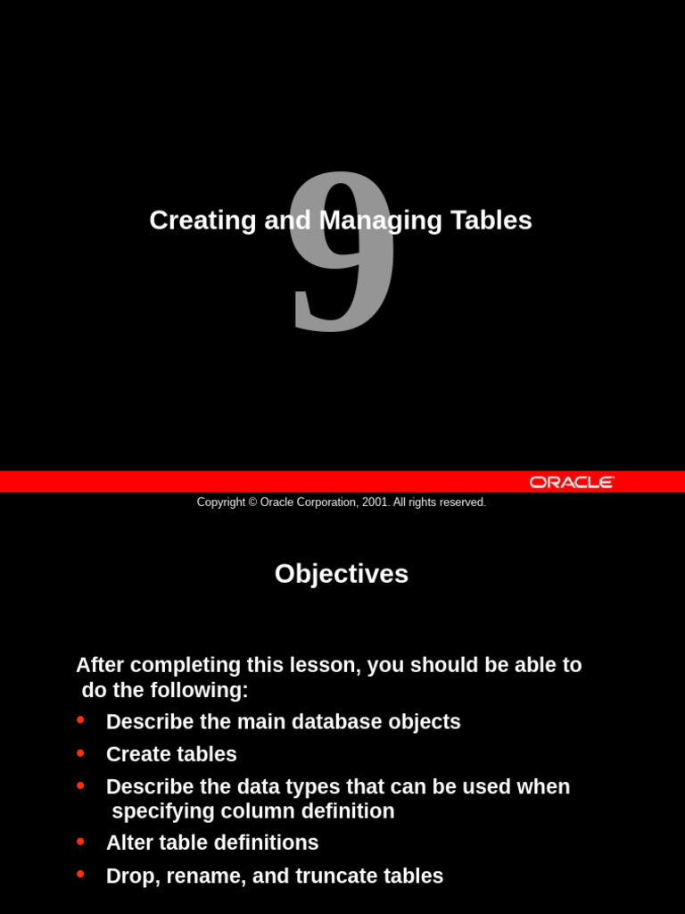 Lab 2-Create, Alter, Drop and Rename Table Using DDL | PDF | Table ...