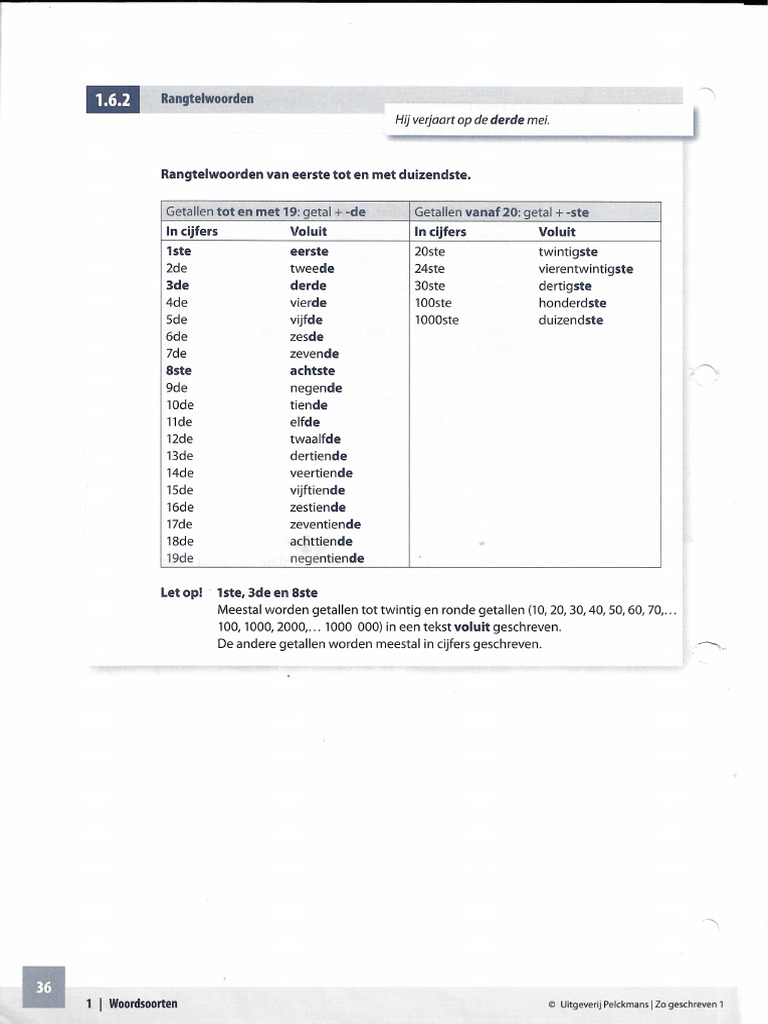 Numeralul Ordinal | PDF
