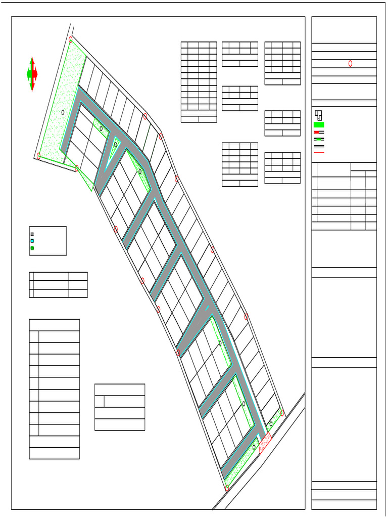Lahan Dan Kontur + Site Plan Anjayo 12 - Peta Blok Plan | PDF
