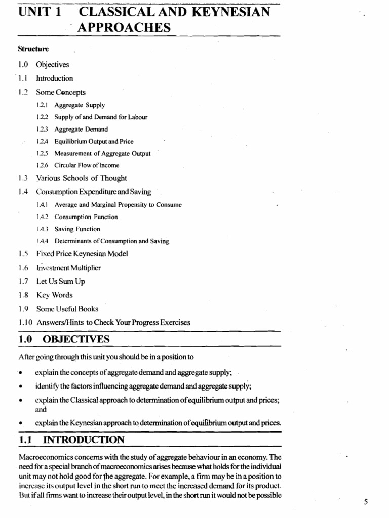 03 Classical & Keynesian Approach (1) - 1-13 | PDF | Aggregate Demand ...