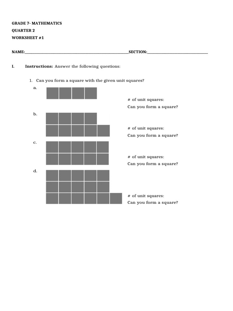 Grade 7 Square and Cube Roots Worksheets | PDF | Numbers | Square Root
