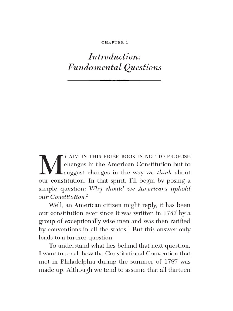Rethinking the American Constitution | PDF | Constitutional Convention ...