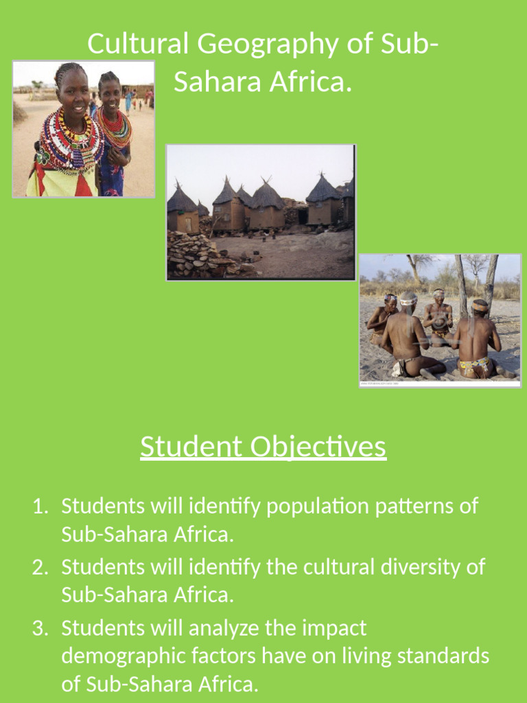 Intro To Culture of Sub Saharan Africa | PDF | Sub Saharan Africa | Africa