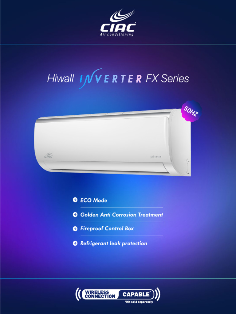 Ch43fx Ciac Inverter 50hz 0322 | PDF | Thermostat | Temperature