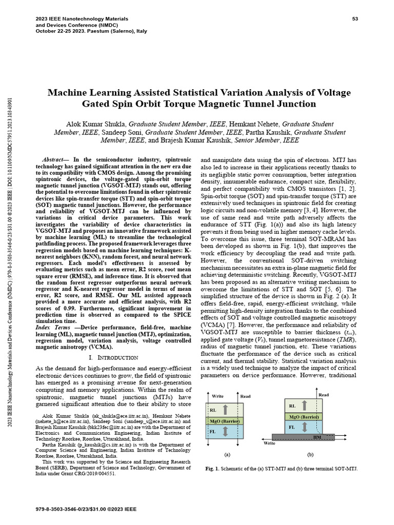 Machine Learning Assisted Statistical Variation Analysis of Voltage ...