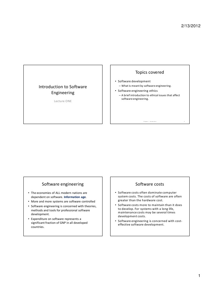 Ch1 Sommerville | PDF | Software Development | System
