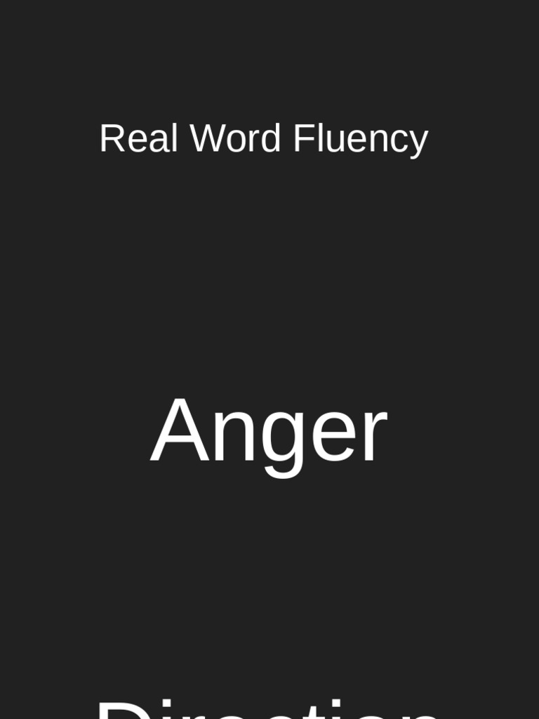 Real Word Fluency - 3 | PDF