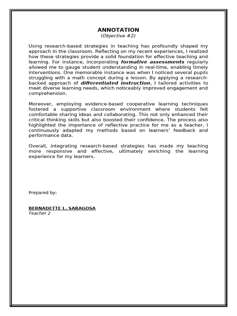 Annotation Objective 2 | PDF