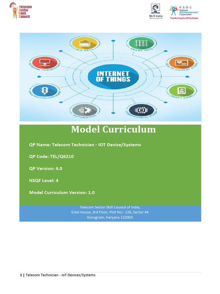 Telecom Technician IoT Curriculum Guide | PDF | Internet Of Things ...