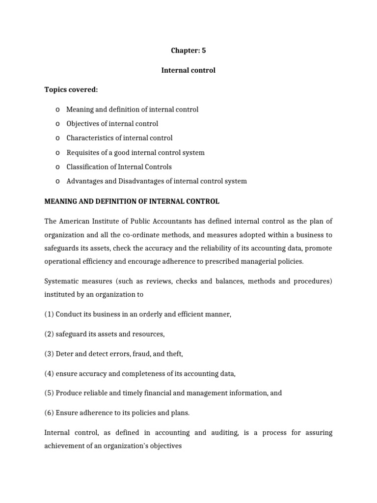 Understanding Internal Control Systems | PDF | Internal Control | Audit