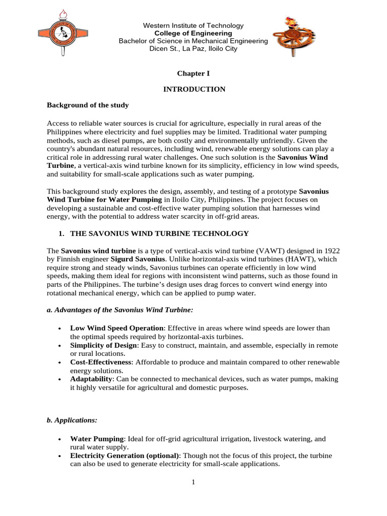 Feasibility Study Final Format Pineda | PDF | Wind Power | Wind Turbine